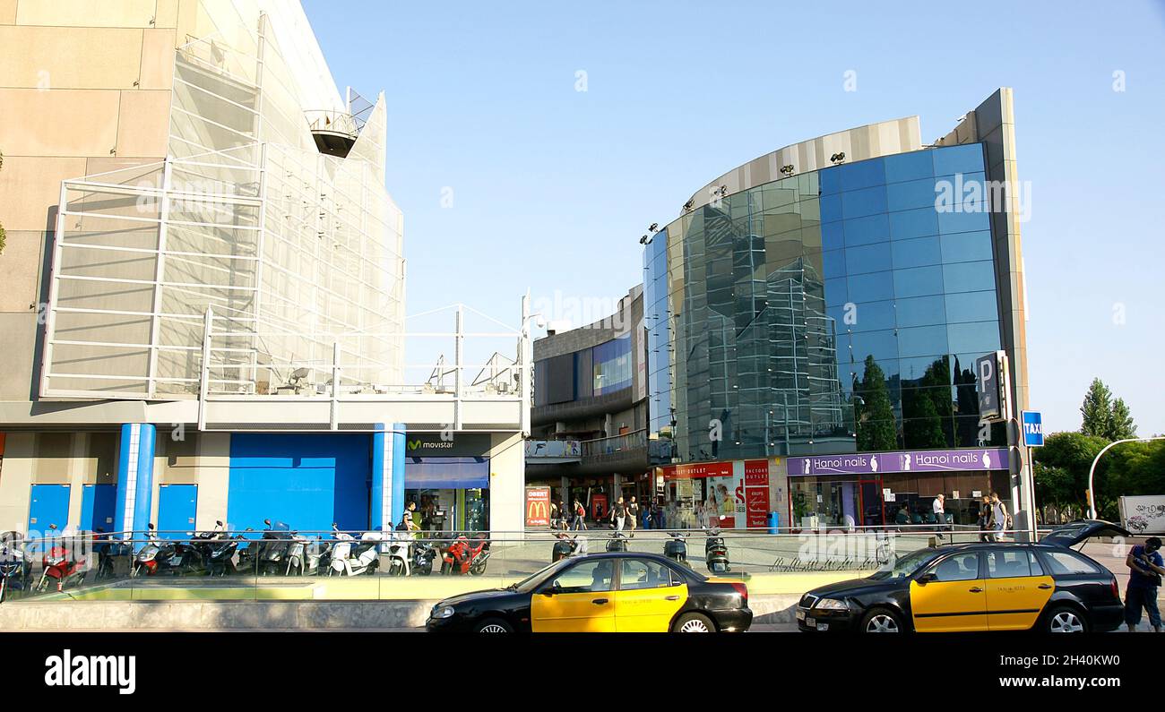 Interior of a shopping center in Barcelona, Catalunya, Spain, Europe ...