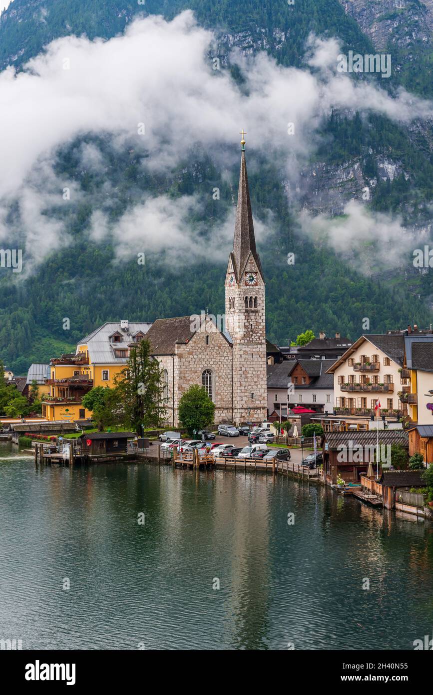 Parish Church in Hallstatt Stock Photo - Alamy