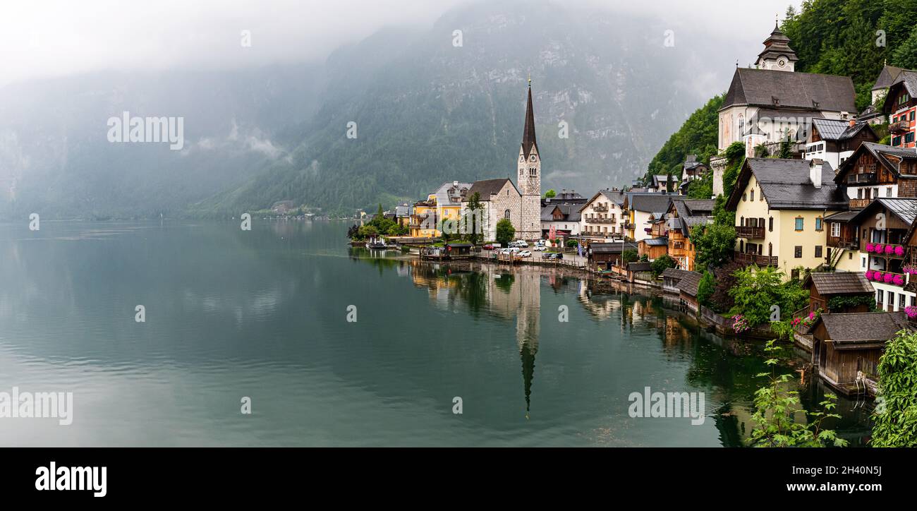 Village of Hallstatt Stock Photo - Alamy