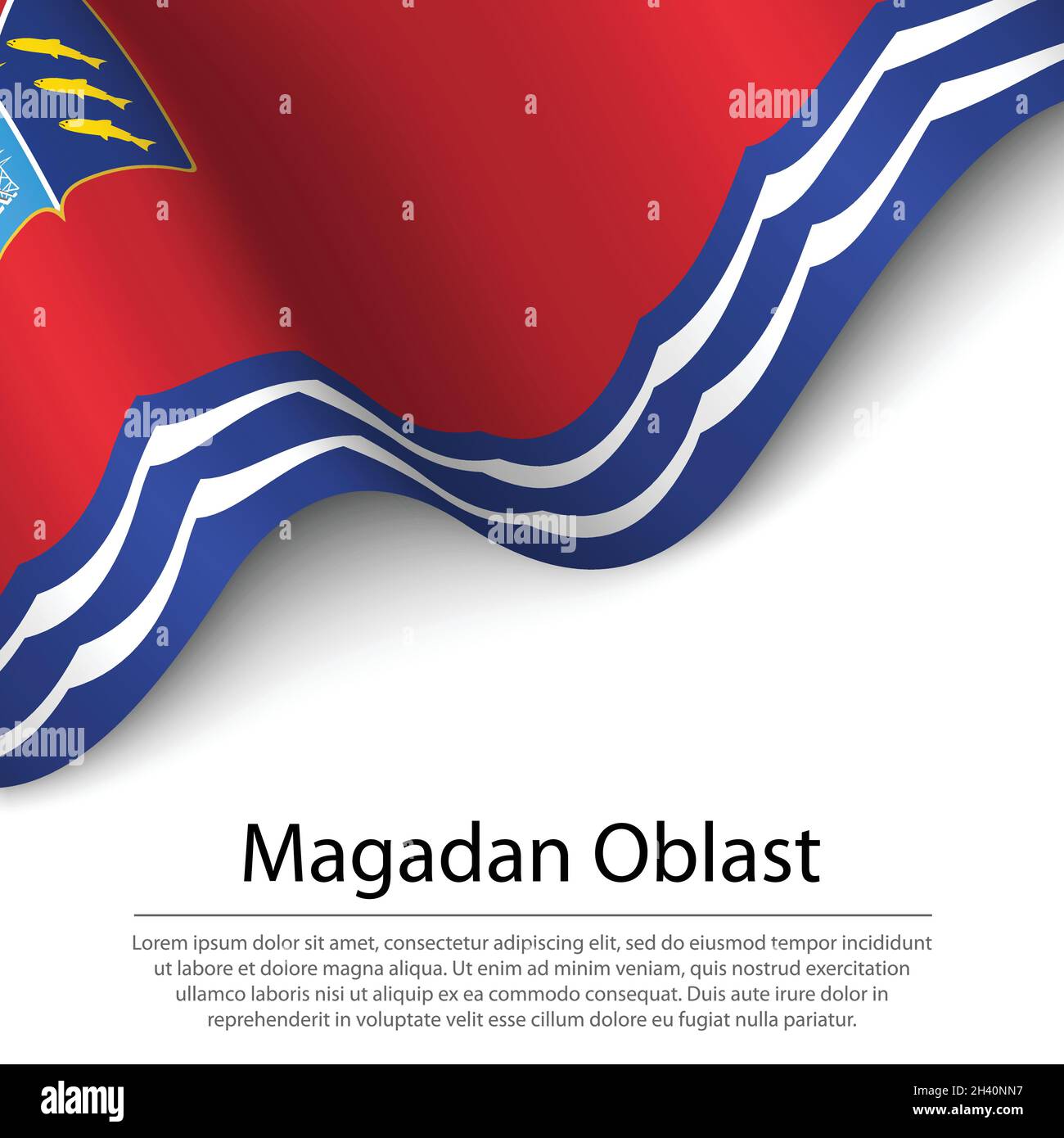 Magadan oblast flag hi-res stock photography and images - Alamy