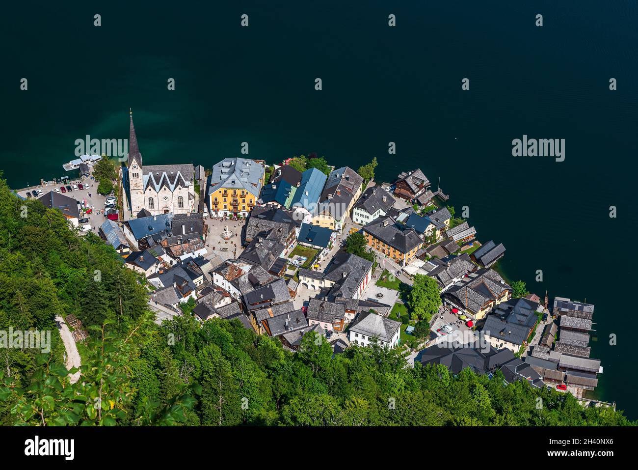 Village of Hallstatt Stock Photo - Alamy