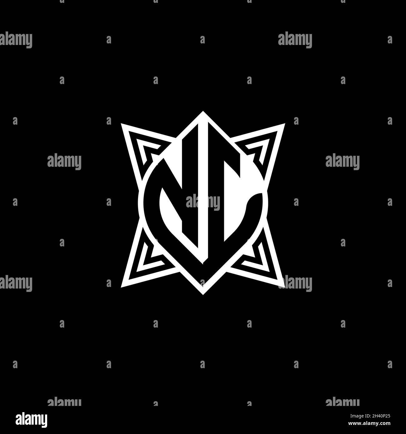 KX Monogram logo letter with polygonal geometric shape style design ...