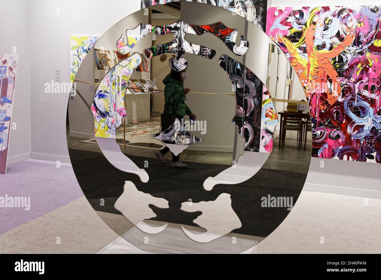 Paris, France. 24th Oct, 2021. 47th edition of the FIAC (International ...