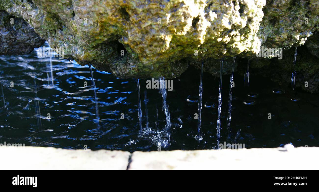 Horta Labyrinth Fountain in Barcelona, Catalunya, Spain, Europe Stock ...