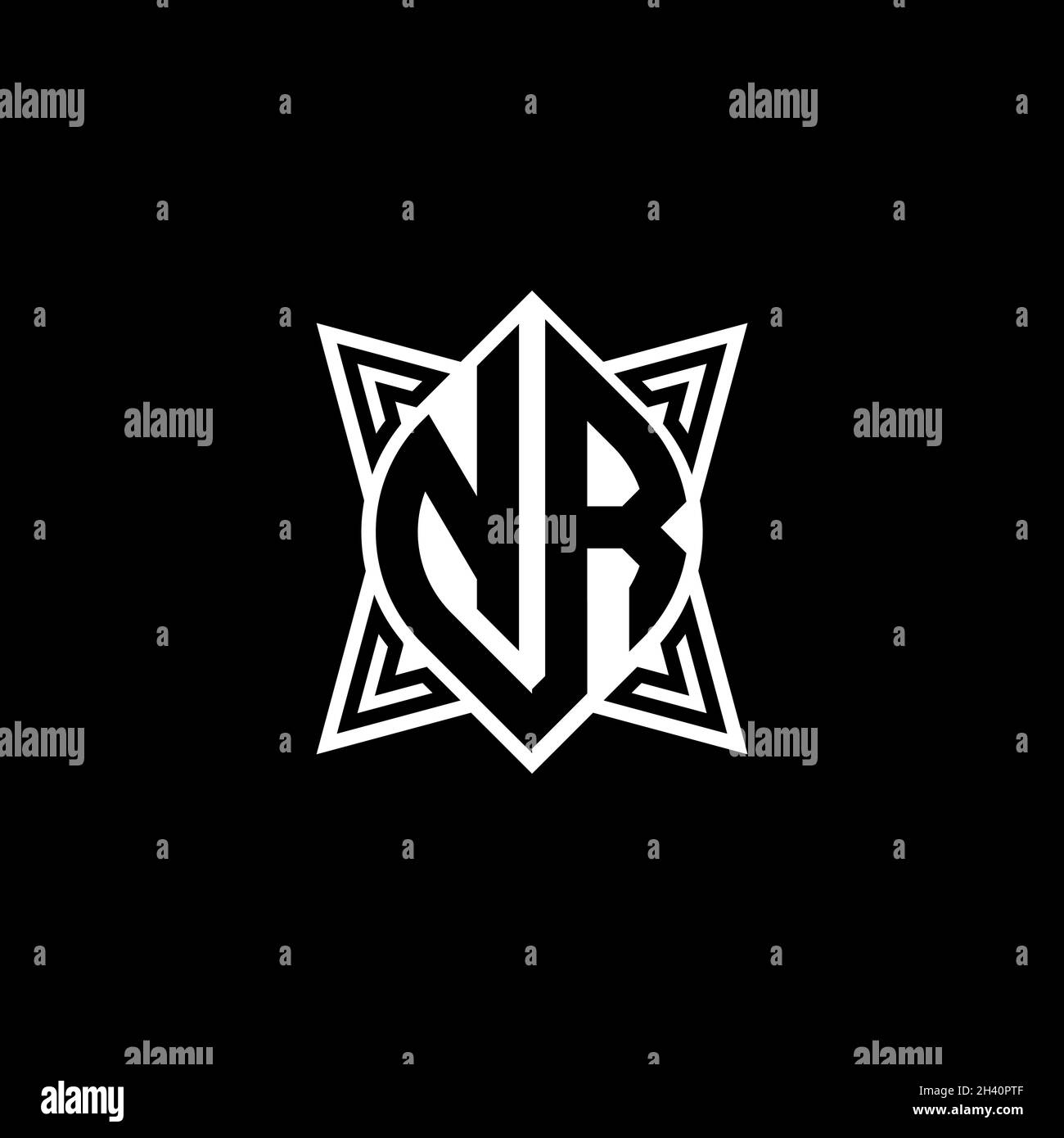 ME Monogram logo letter with polygonal geometric shape style design ...