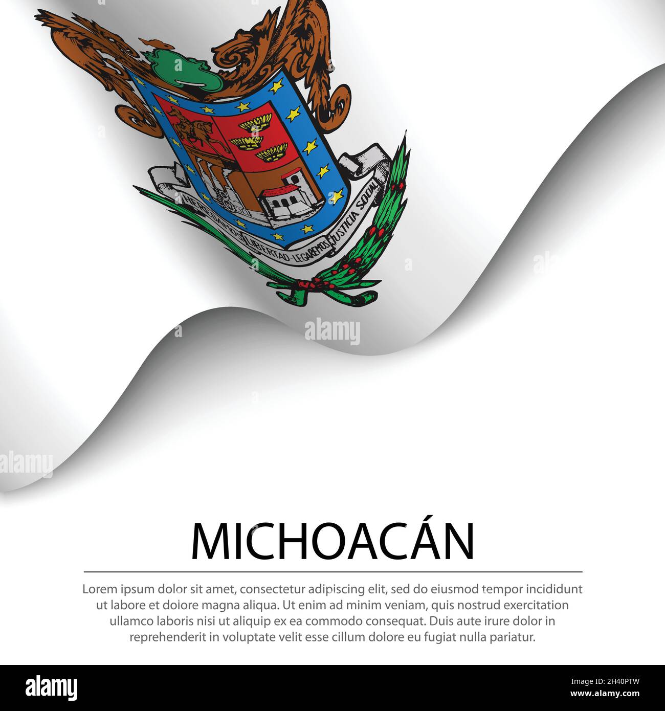 Flag of michoacan Stock Vector Images - Alamy