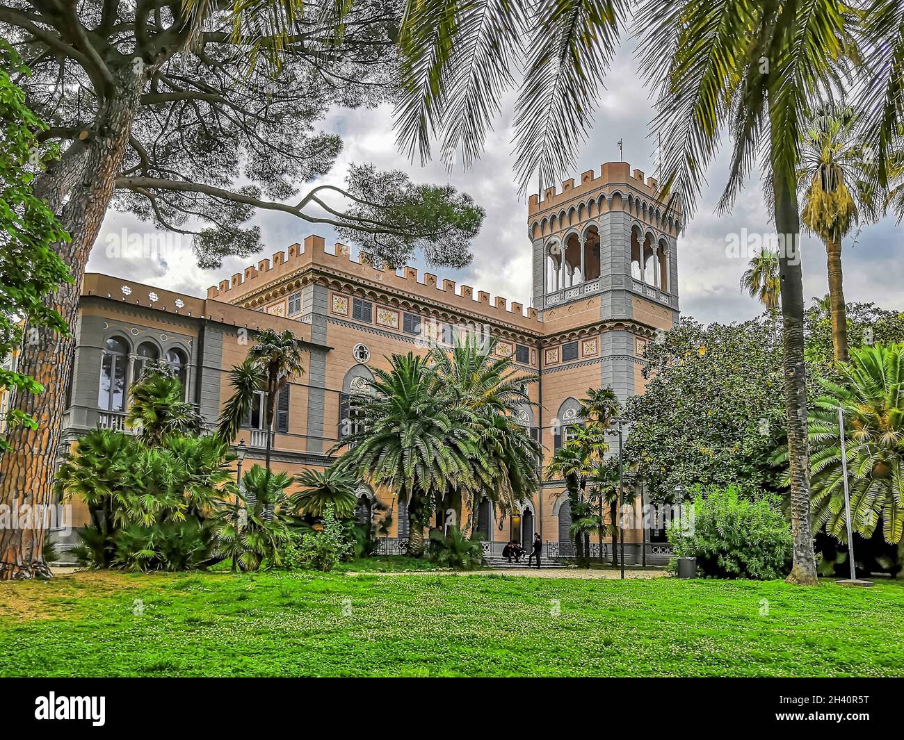 Villa Figoli in Arenzano Stock Photo - Alamy