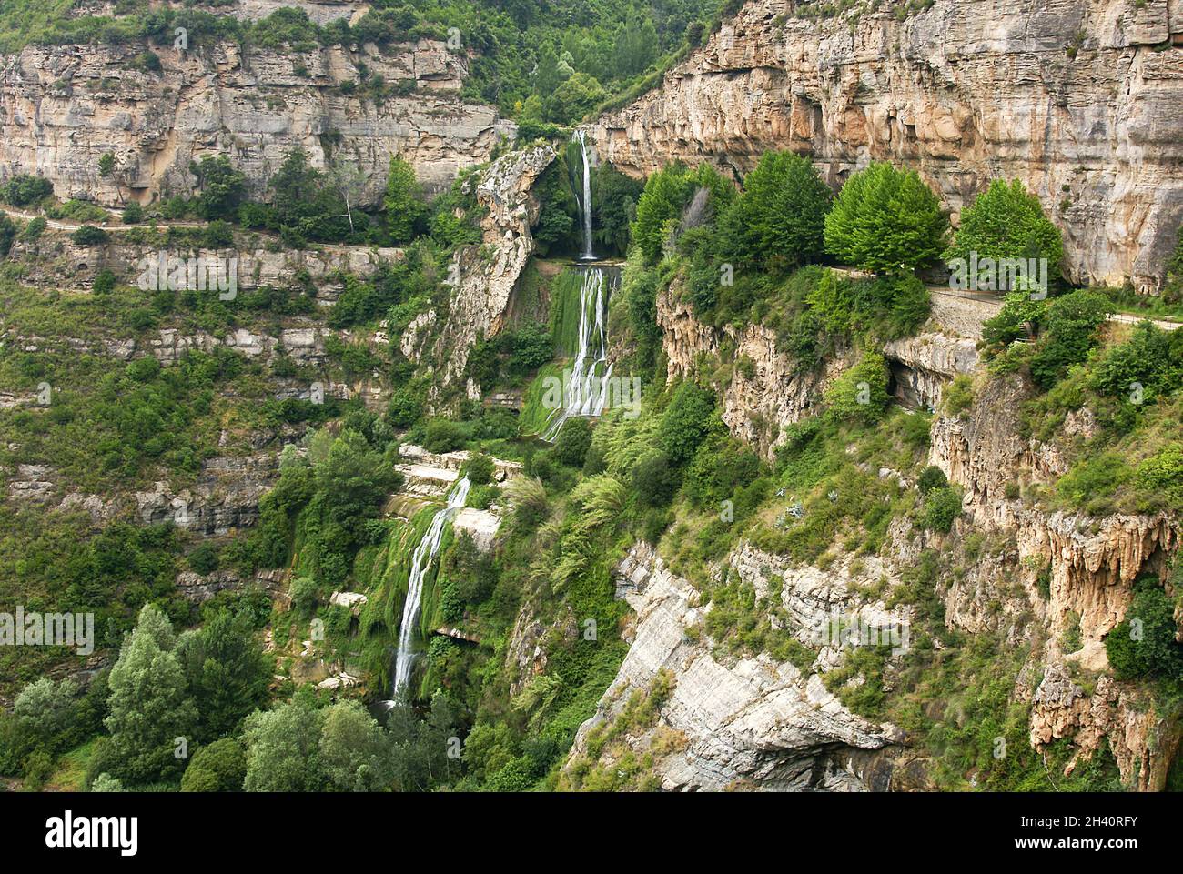 Waterfalls and waterfalls in Sant Miquel del Fai in Sant feliu de ...