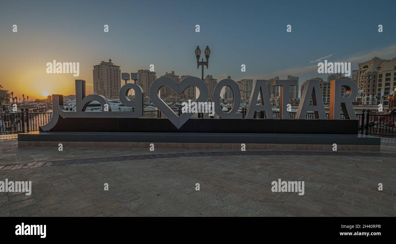 Love qatar sign hi-res stock photography and images - Alamy
