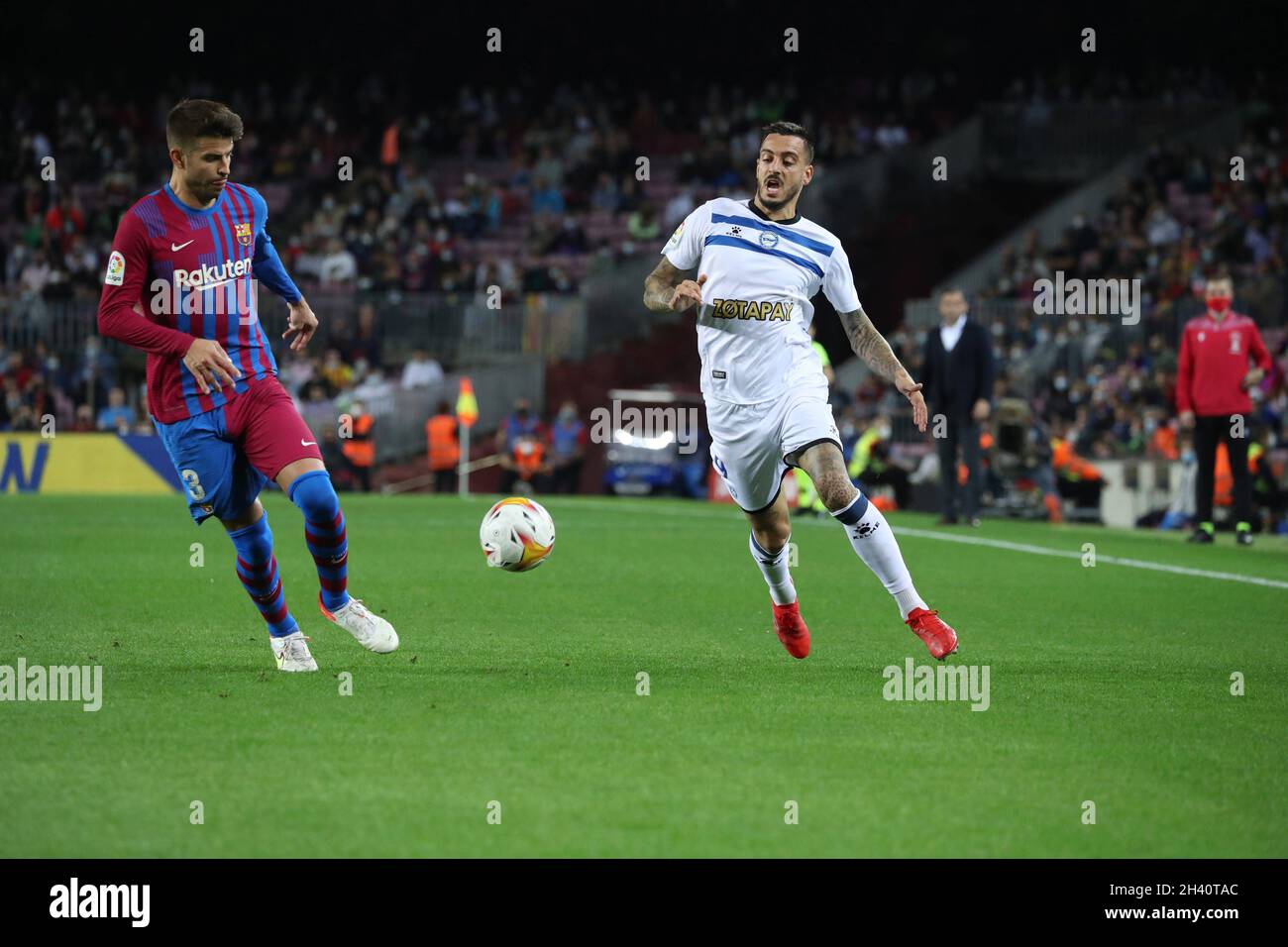 Spanish Liga Santander between Barcelona vs Alaves at Camp Nou Stadium ...
