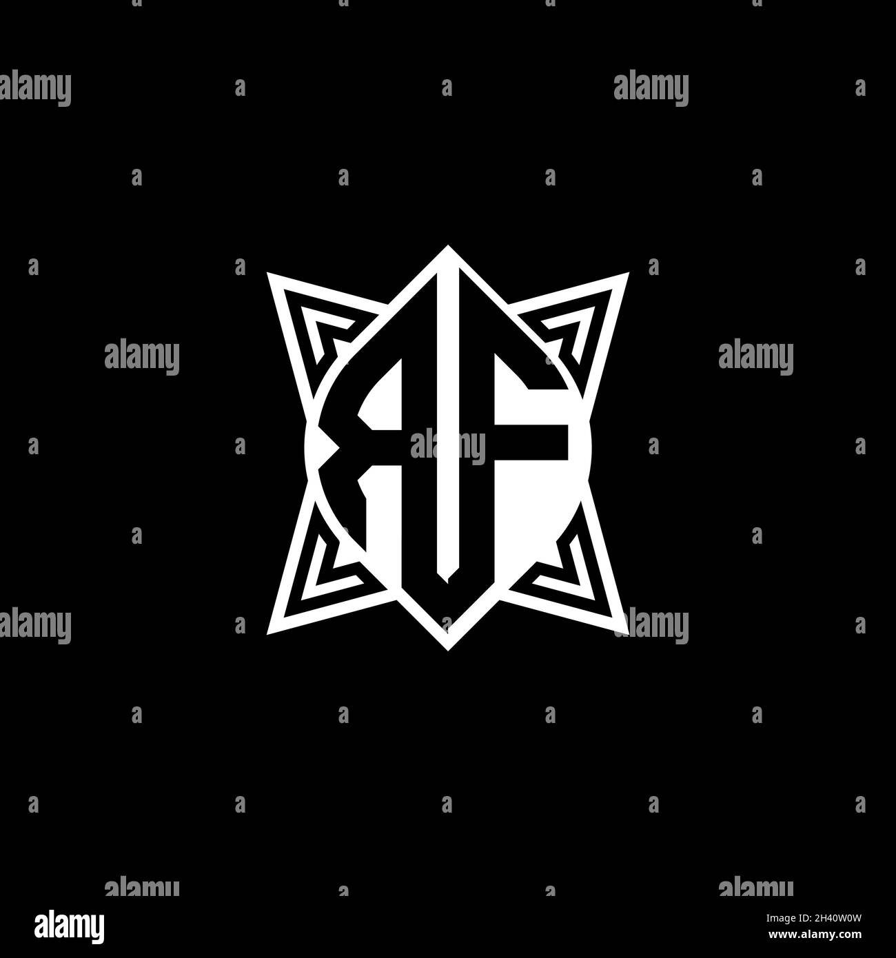 PO Monogram logo letter with polygonal geometric shape style design ...