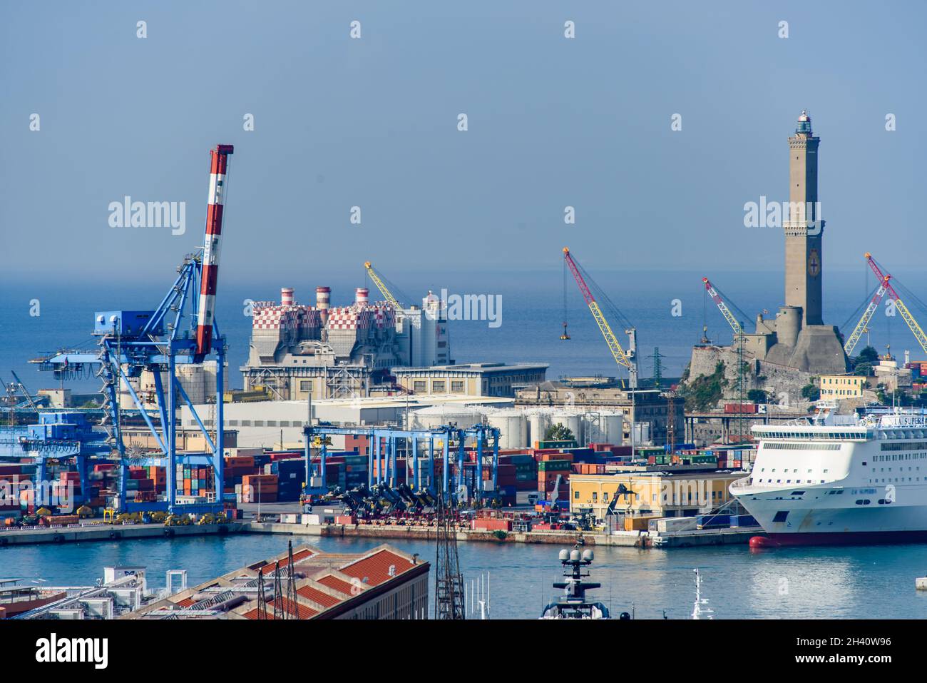 The Port of Genoa Stock Photo - Alamy