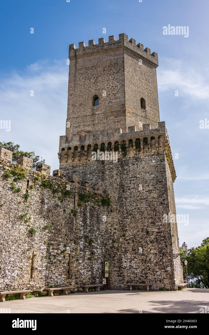 Erice pepoli castle hi-res stock photography and images - Alamy