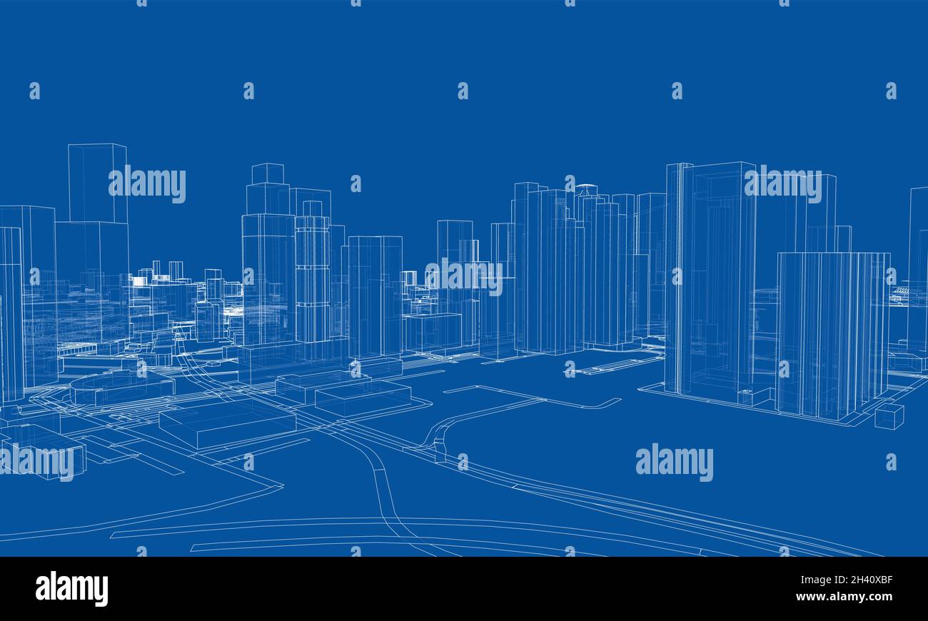 City view. Buildings and streets. Vector Stock Vector Image & Art - Alamy
