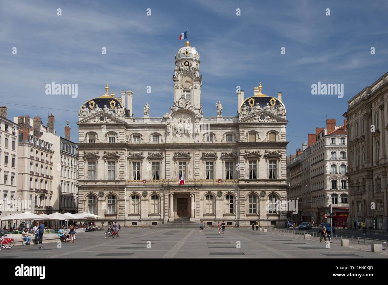The city hall of lyon Stock Photo - Alamy