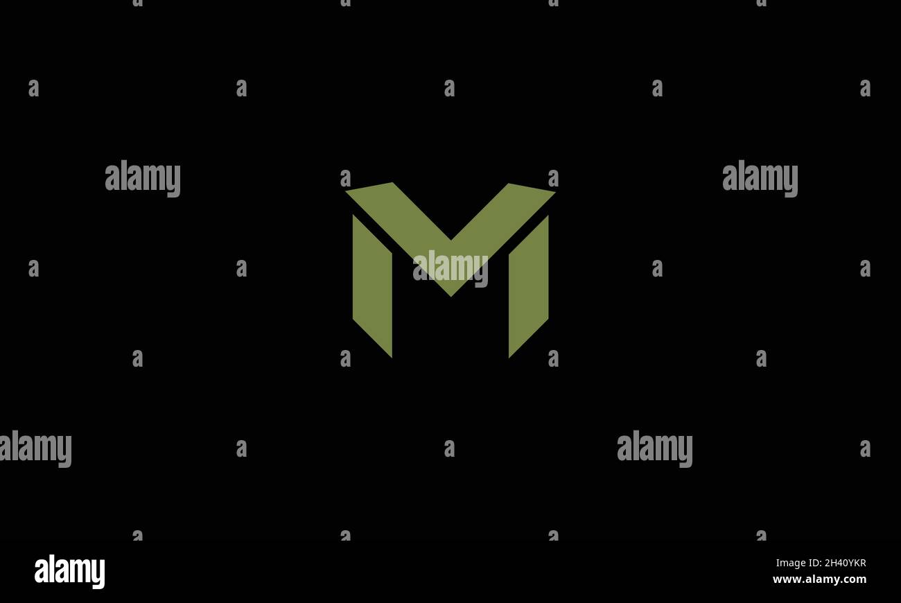 LETTER M LOGO DESIGN WITH NEGATIVE SPACE EFFECT FOR ILLUSTRATION USE ...