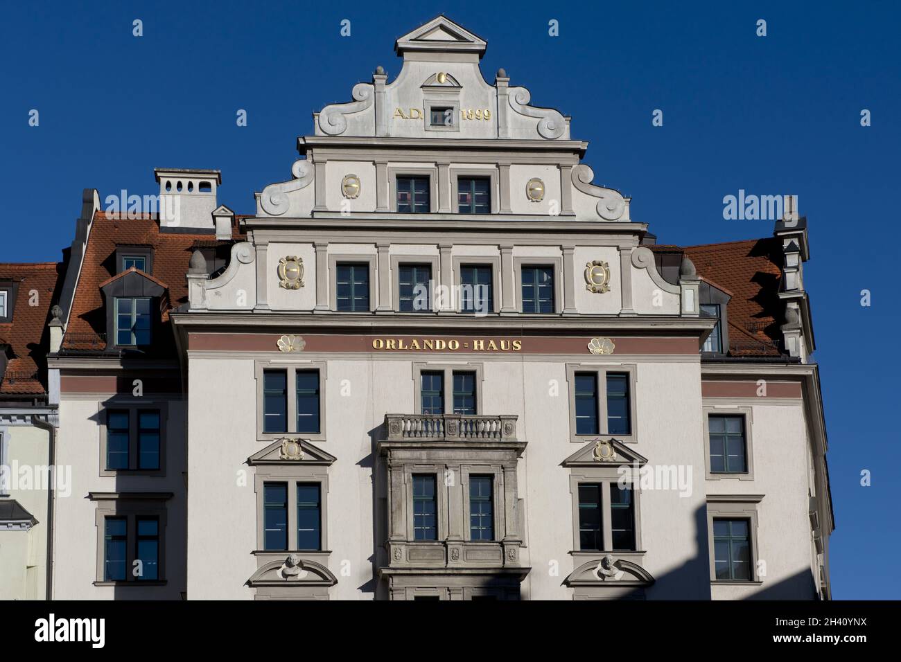 Historical House in Munchen Stock Photo - Alamy
