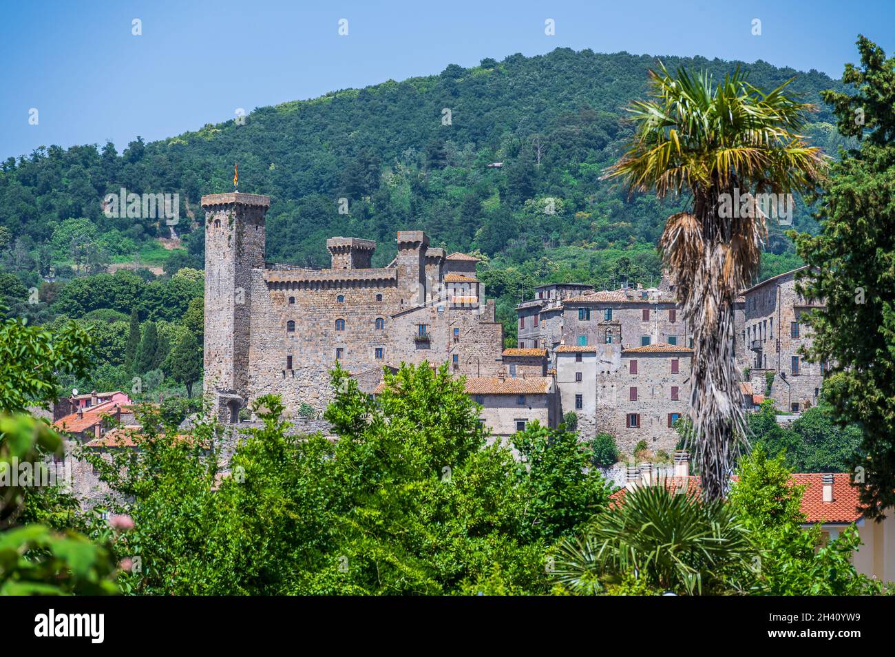 The Castle of Bolsena Stock Photo - Alamy