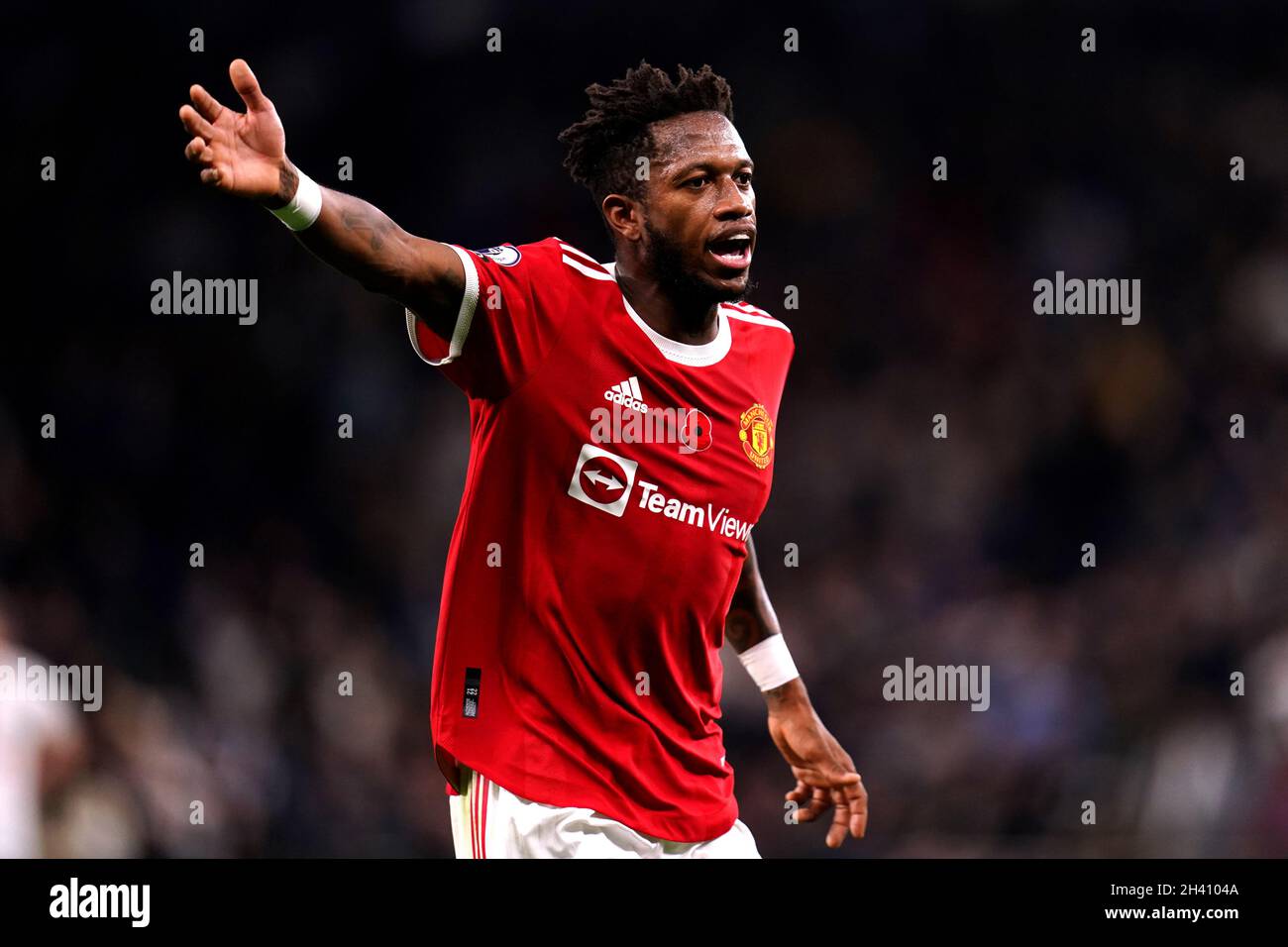 Manchester United's Fred during the Premier League match at Tottenham ...