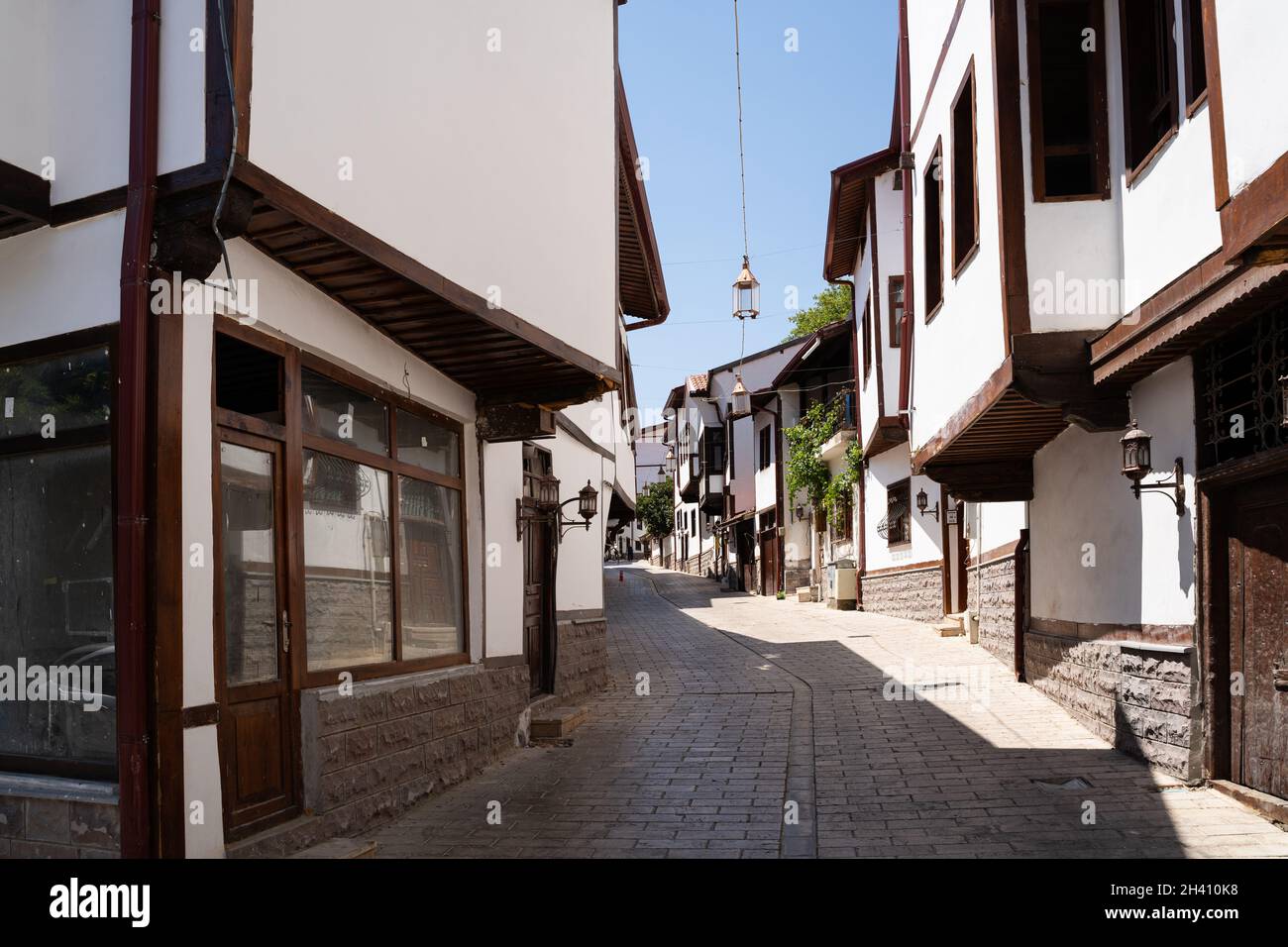 TOKAT, TURKEY - AUGUST 6, 2021: Narrow streets of Tokat old city center ...