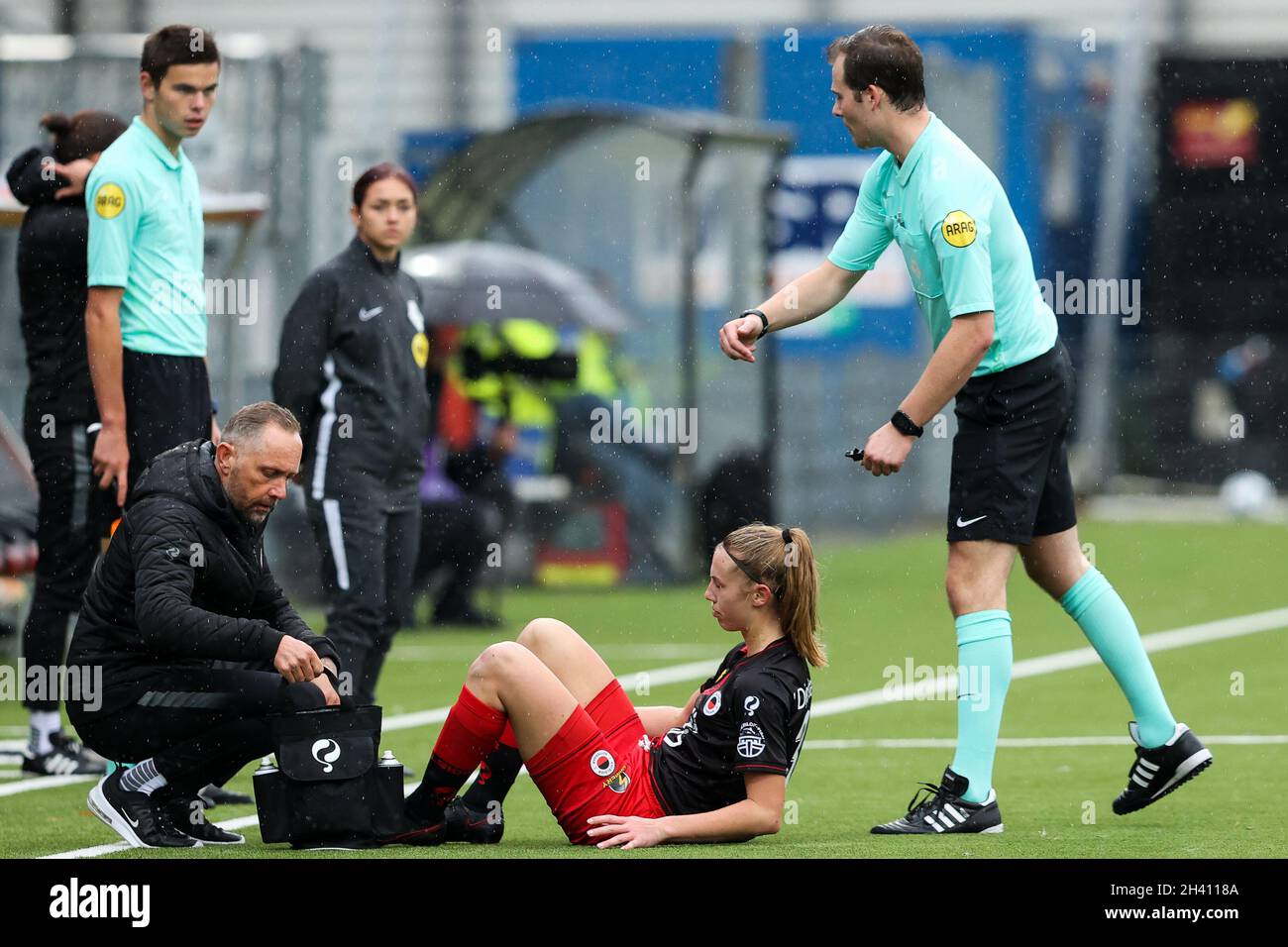 ROTTERDAM, NETHERLANDS - OCTOBER 31: Assistent referee Bram Bos ...
