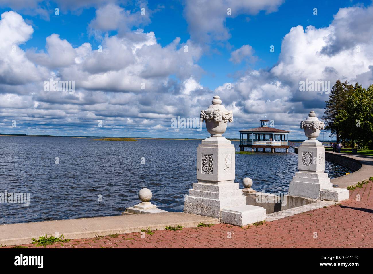 Haapsalu amazing village in Estonia Stock Photo - Alamy