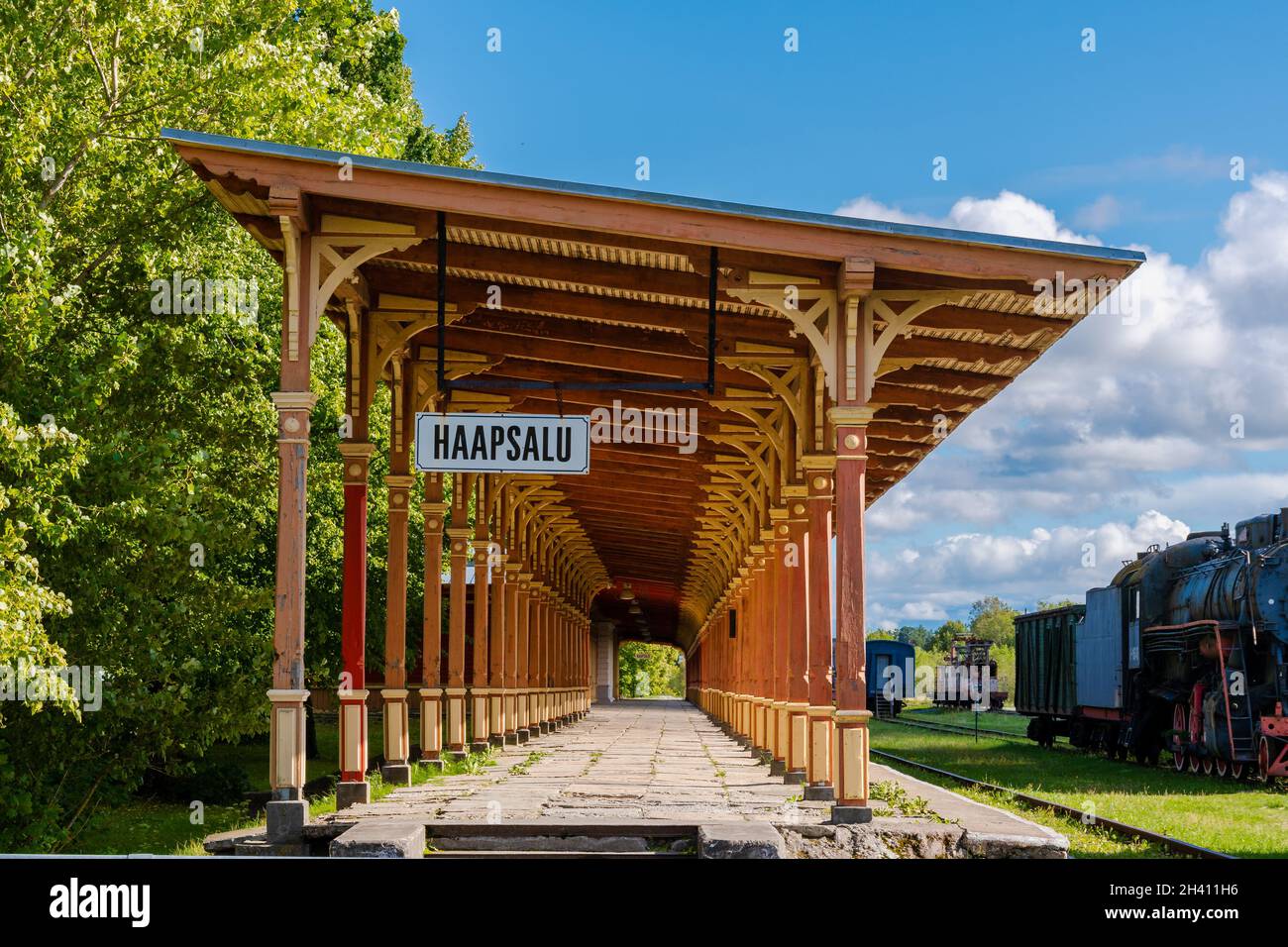 Haapsalu amazing village in Estonia Stock Photo - Alamy