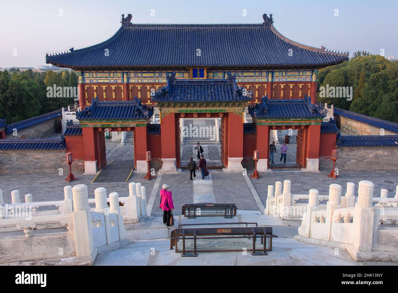 Gate at the Temple of Heaven Stock Photo - Alamy