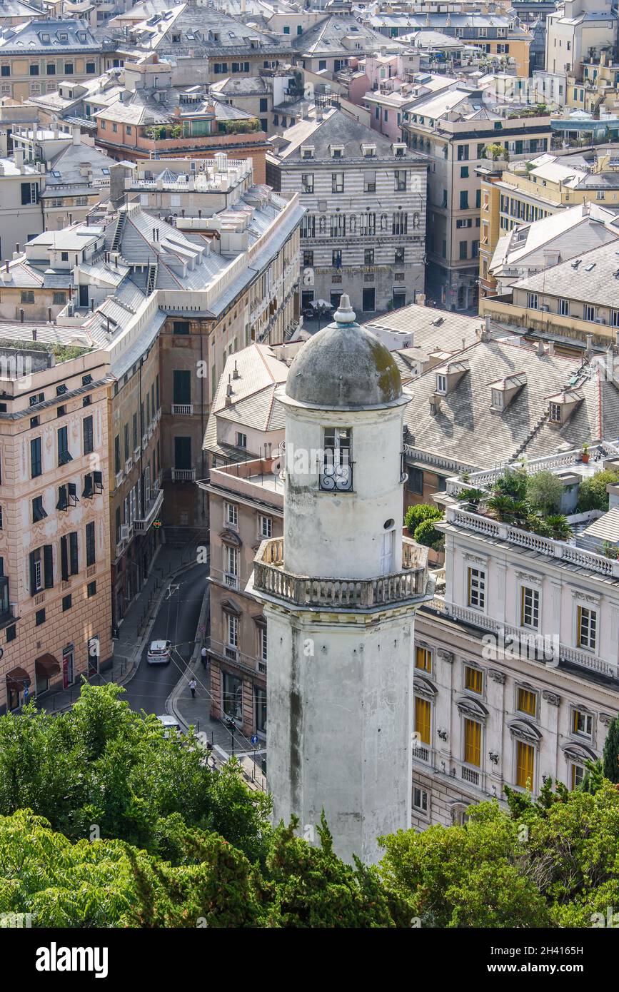 Cityscape of Genoa from Spianata Castelletto Stock Photo - Alamy