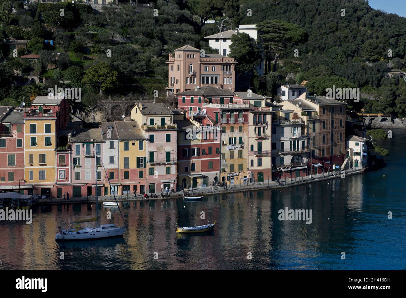 Colorful Houses in Portofino Stock Photo - Alamy