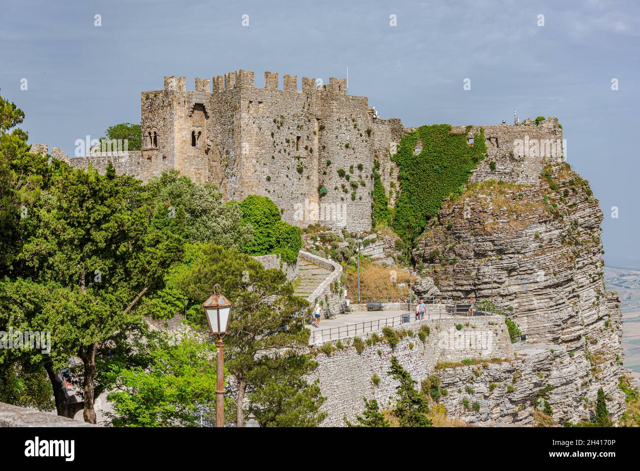 Venus Castle in Erice Stock Photo - Alamy