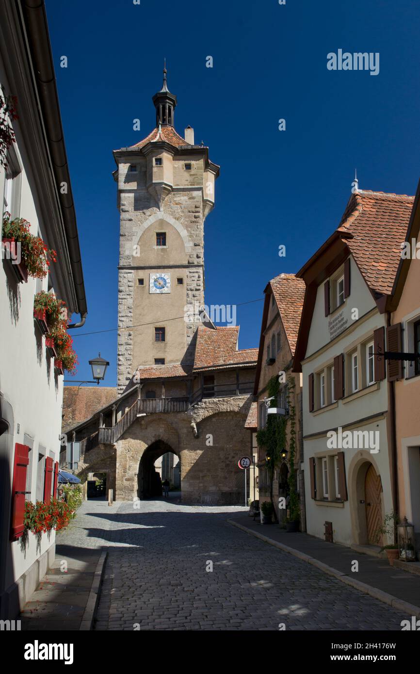 Ancient Gate in Rothenburg ob der Tauber Stock Photo - Alamy