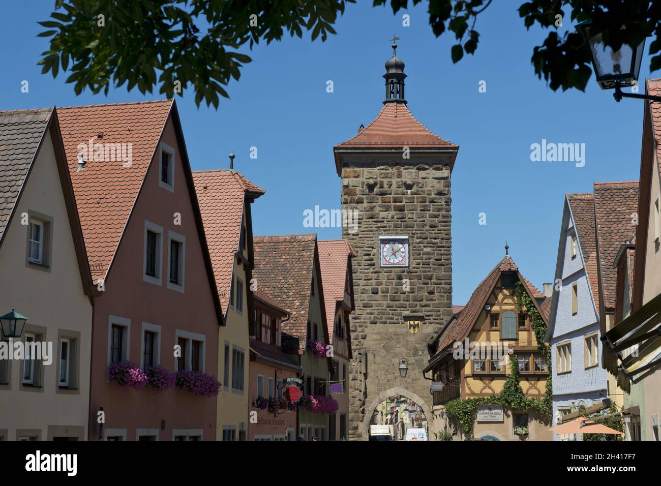 Ancient Gate in Rothenburg ob der Tauber Stock Photo - Alamy