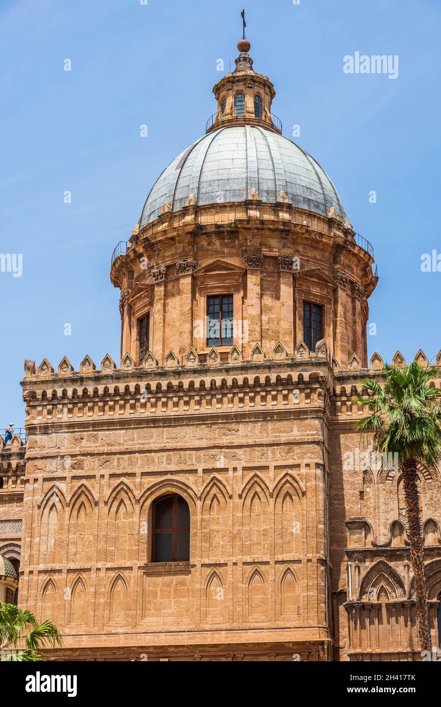 Dome of the Palermo Cathedral, Sicily Stock Photo - Alamy