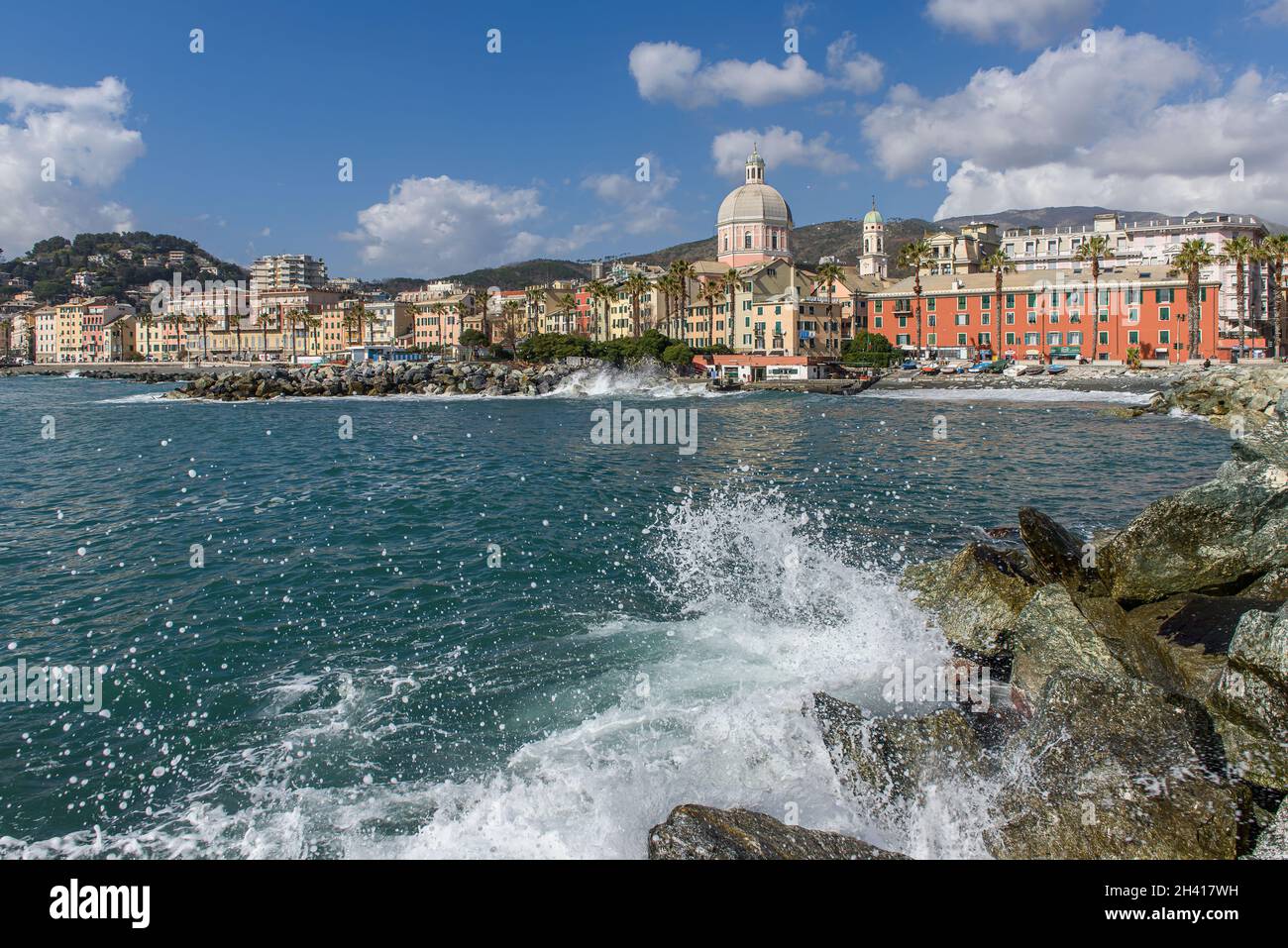 Townscape of Pegli Stock Photo - Alamy