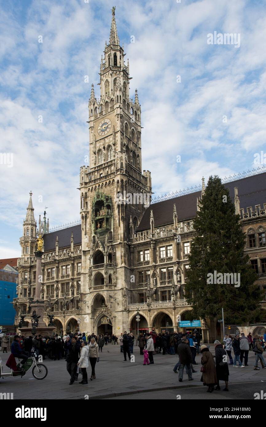 The New Town Hall of Munich Stock Photo - Alamy