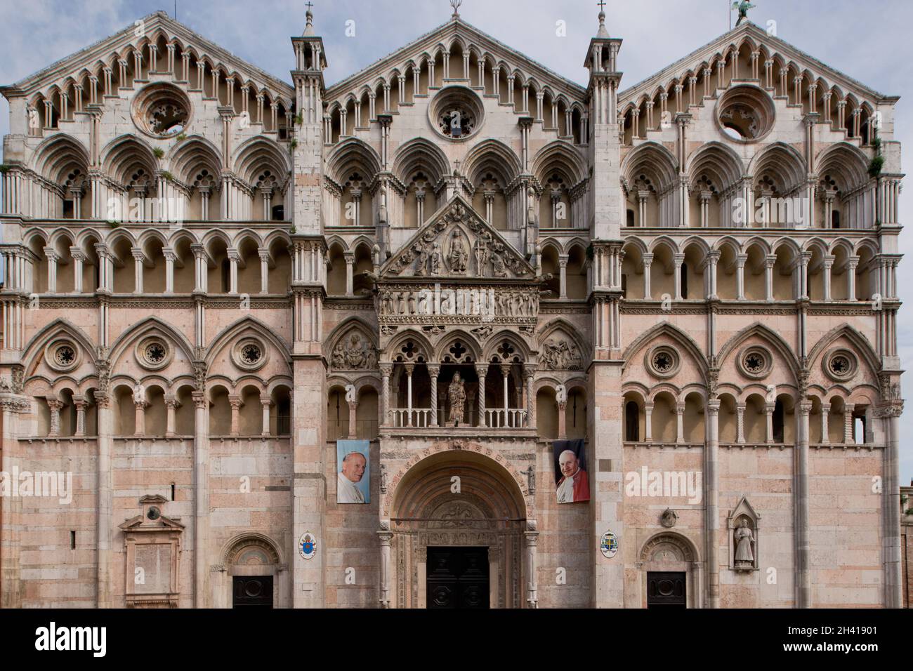 The Cathedral of Ferrara Stock Photo - Alamy
