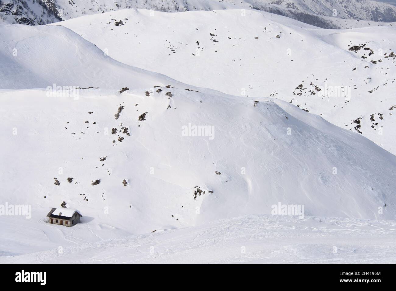 Mountanin Hut in the Alps Stock Photo - Alamy