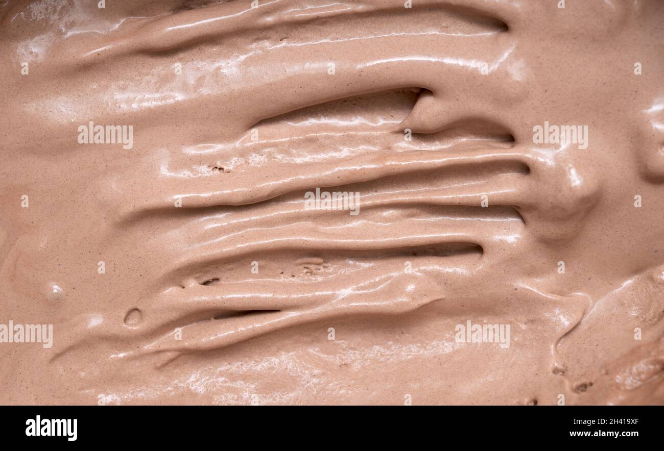 Melted chocolate ice cream Stock Photo - Alamy