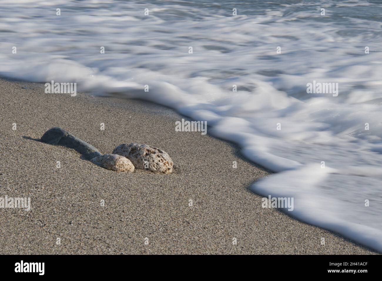 Beautiful sandy sea beach stones hi-res stock photography and images ...