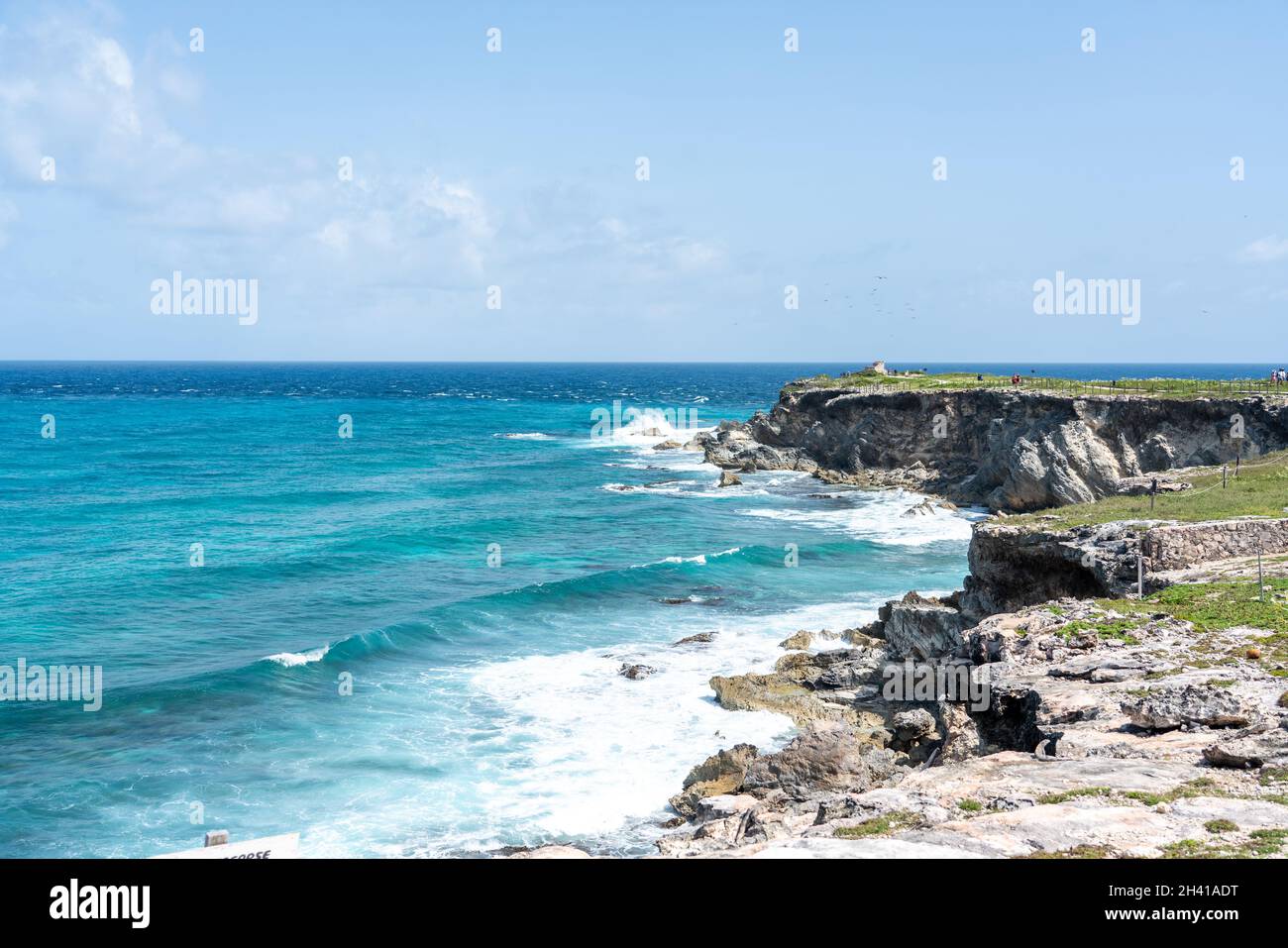 Punta Sur - Southernmost point of Isla Mujeres, Mexico. Beach with ...