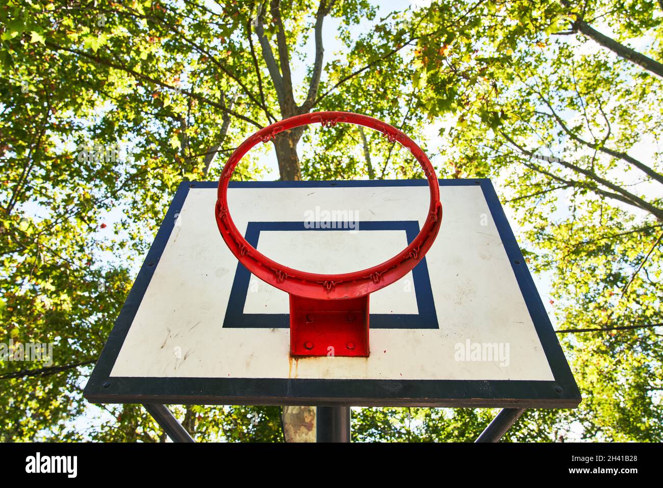 Beautiful basketball basket image Stock Photo - Alamy