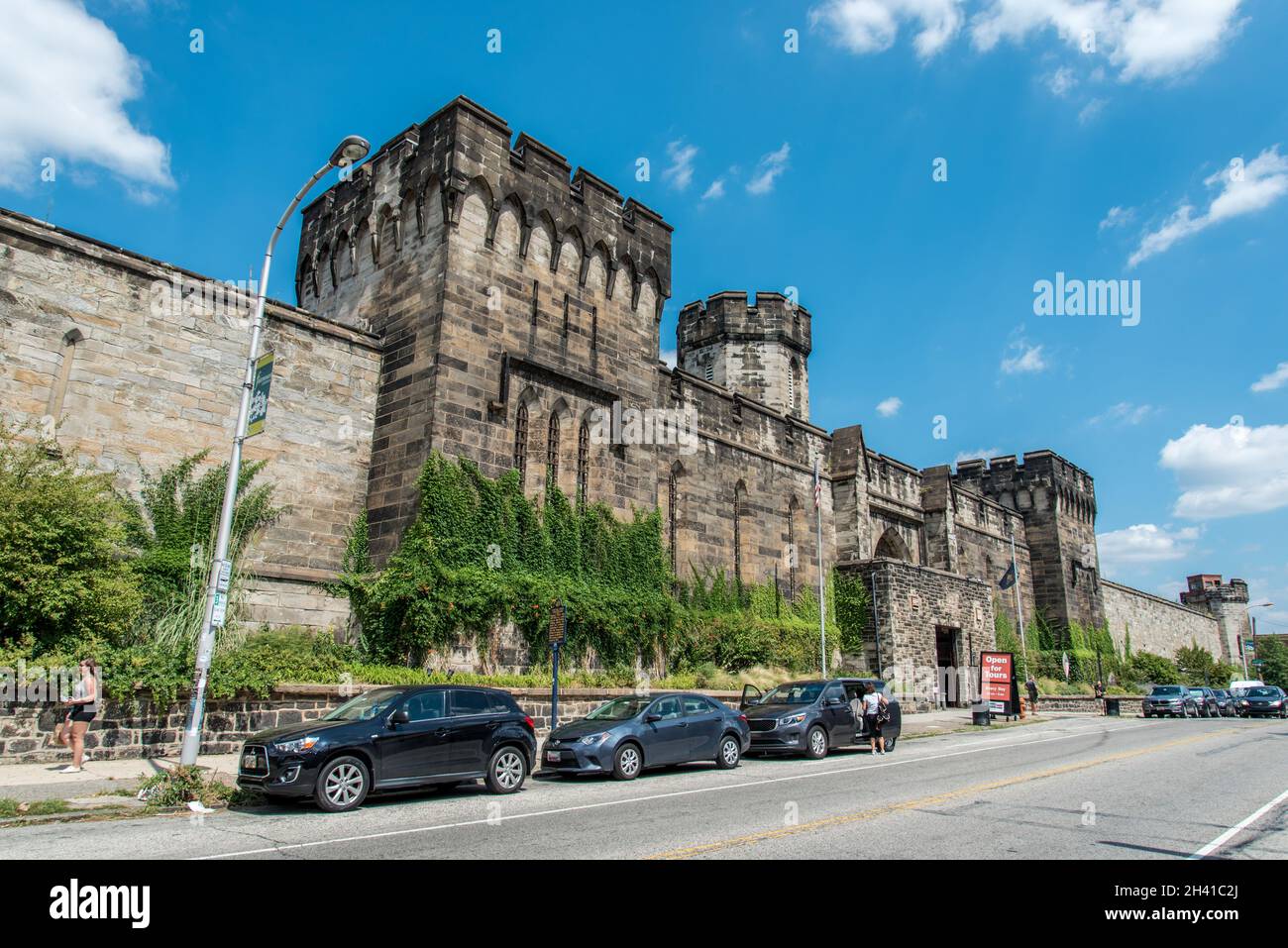 Entrance to famous Eastern State Penitentiary, Philadelphia, USA Stock ...