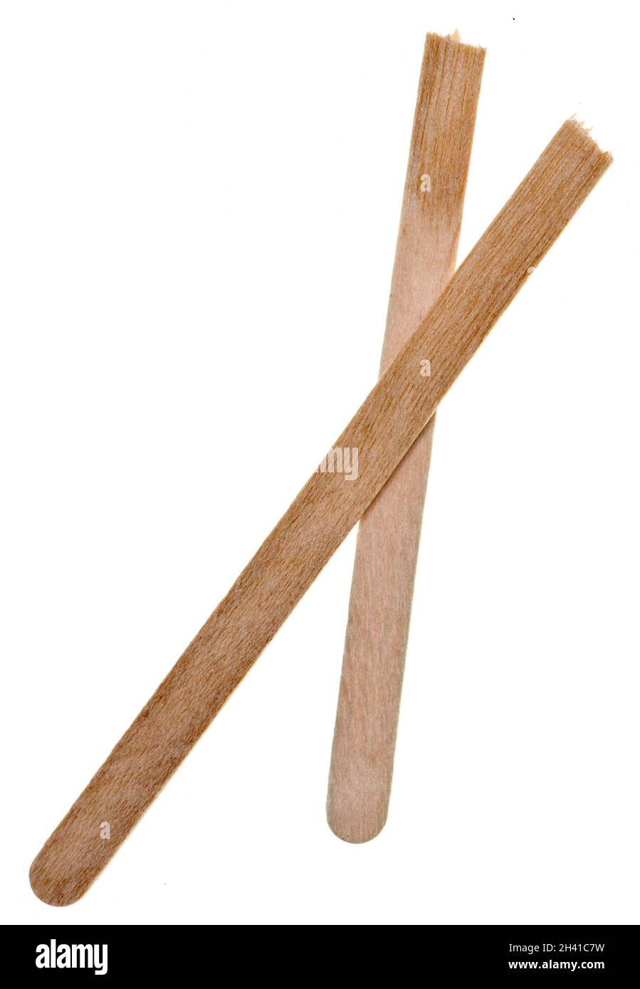 Broken sticks isolated on white background Stock Photo - Alamy
