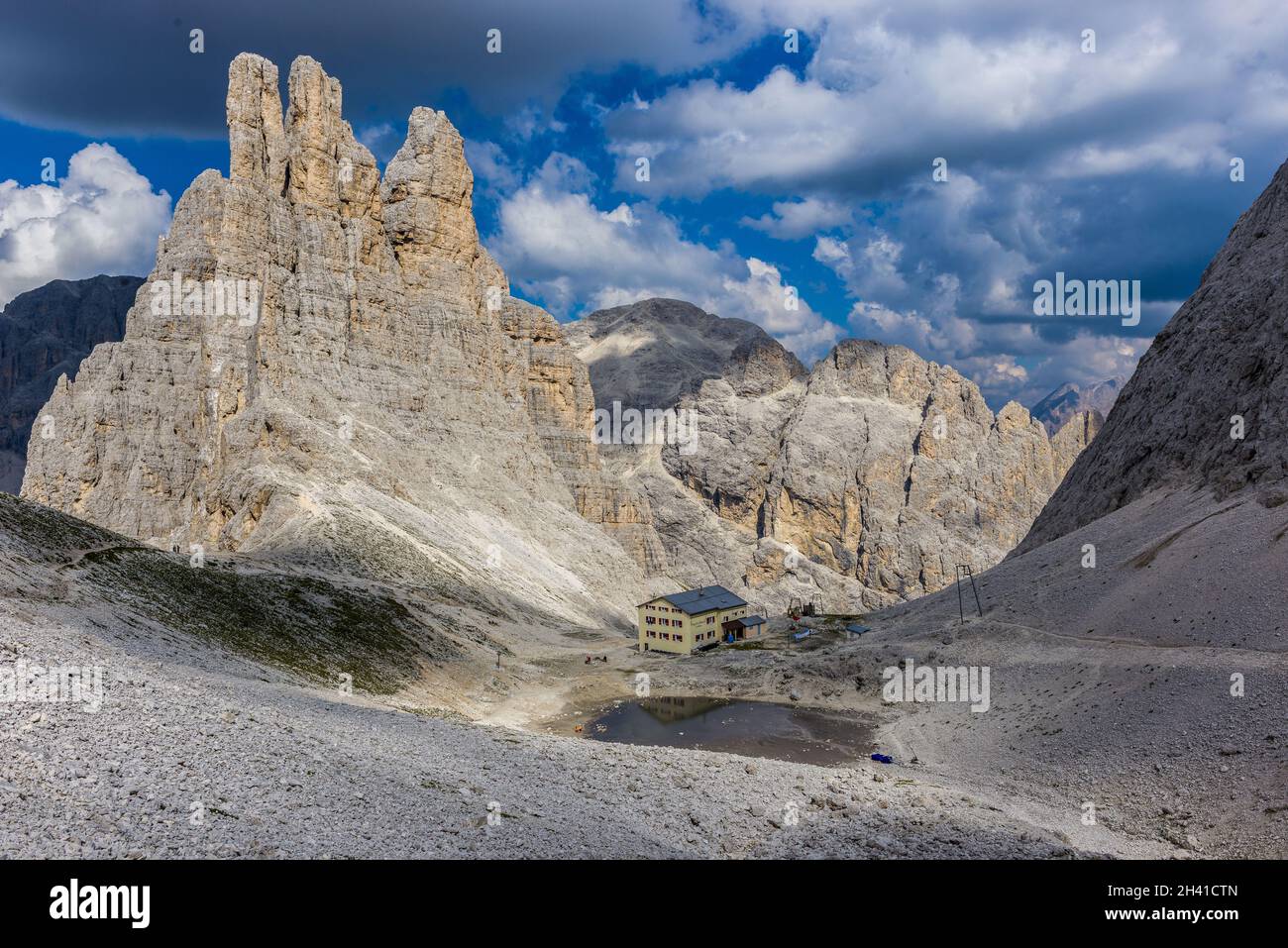 Vajolet hut mountain refuge hi-res stock photography and images - Alamy