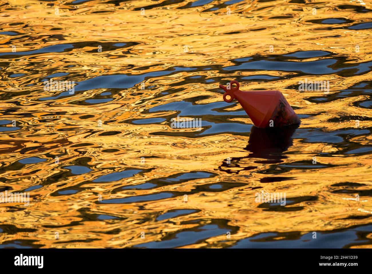 Color Reflections on the Sea Stock Photo - Alamy