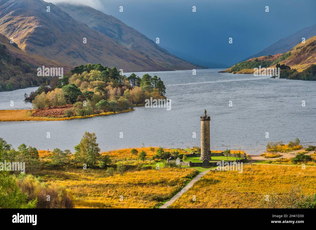 Glen Finnan memorial at Loch Shiel is where Prince Charles Edward ...