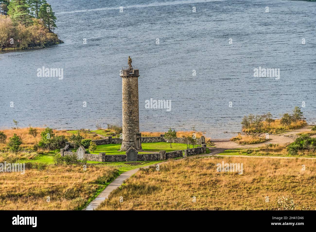 Glen Finnan memorial at Loch Shiel is where Prince Charles Edward ...