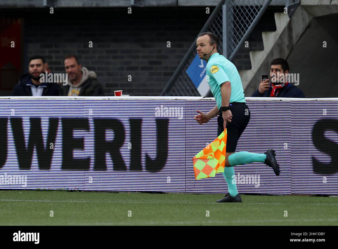 ROTTERDAM, NETHERLANDS - OCTOBER 31: assistant referee Angelo Boonman ...