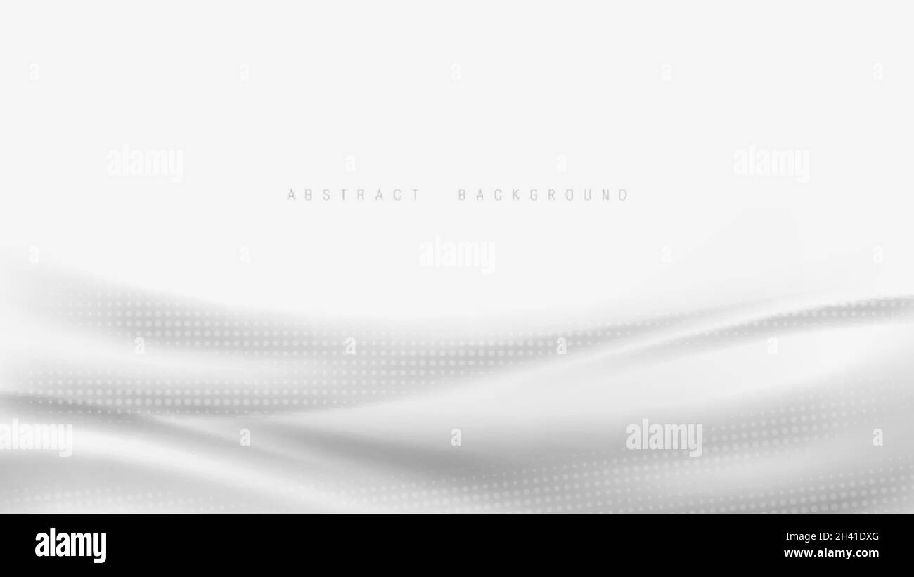 Abstract gray wavy background with halftones. Design template for ...